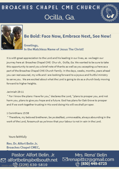 Modern Church Letterhead Design (1) | PosterMyWall