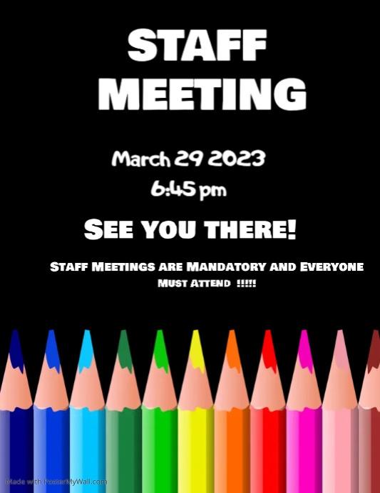 Copy of Copy of Back To School Meeting | PosterMyWall