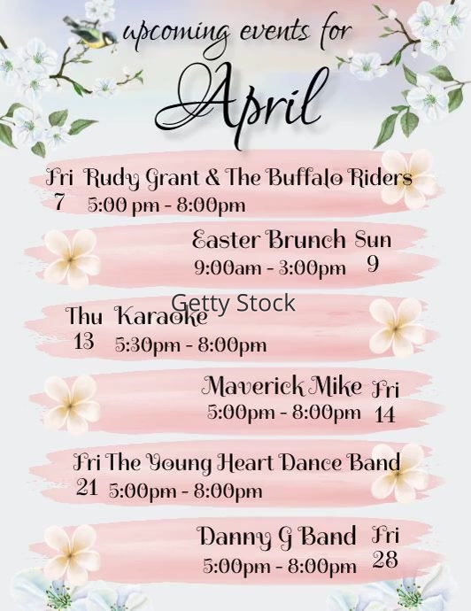 Copy of April Upcoming Events Video Calendar | PosterMyWall