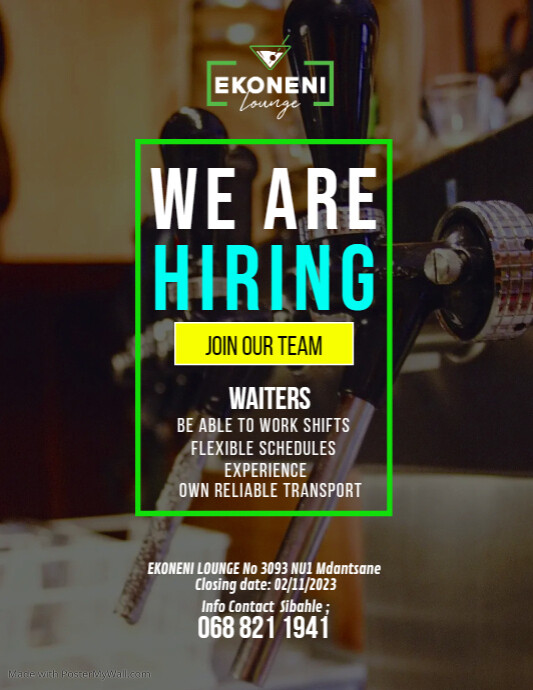 Draft Beer Happy Hour flyer ad | PosterMyWall