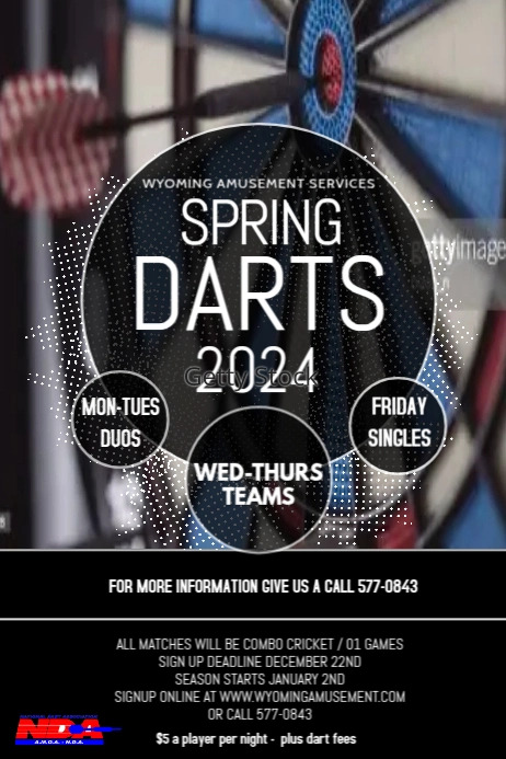 FALL 2023 DARTS | PosterMyWall