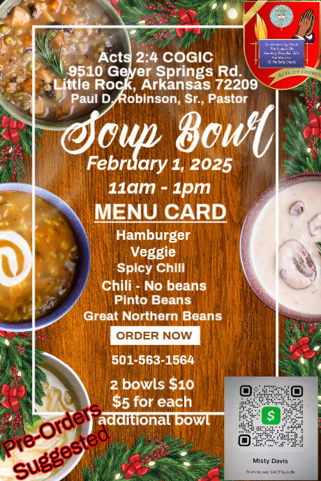 Winter Soup Service Menu Template | PosterMyWall