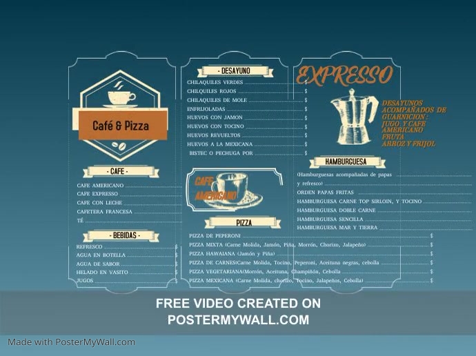 Copy of Menu design for coffee house (3) | PosterMyWall