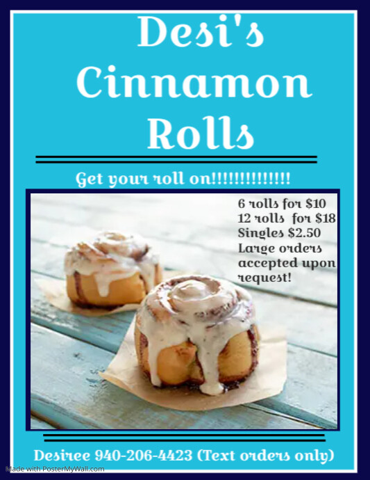 Copy of CINNABUN CINNABON SALE DAY FLYER TEMPLATE | PosterMyWall