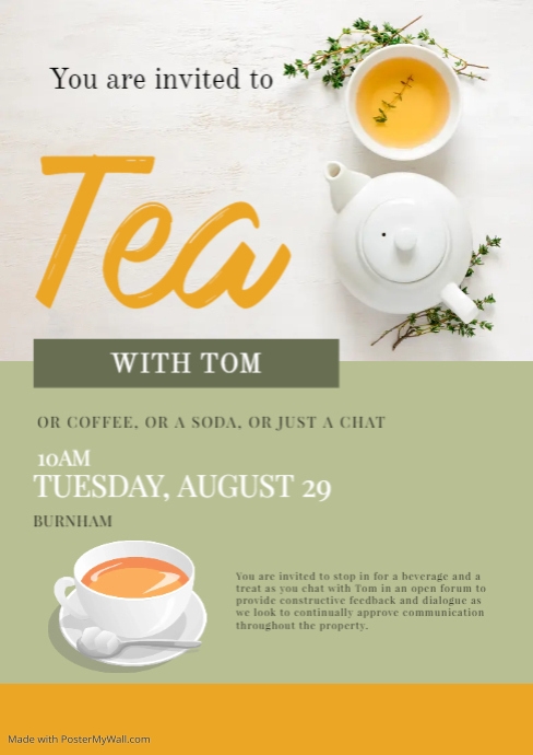 Afternoon Tea Flyer Template | PosterMyWall