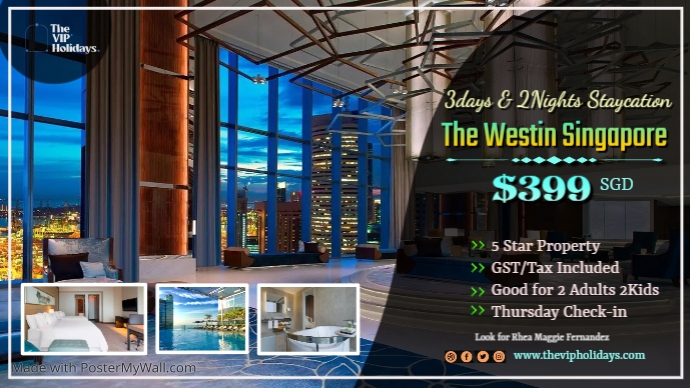 Copy of Holiday Staycation Promo Poster | PosterMyWall