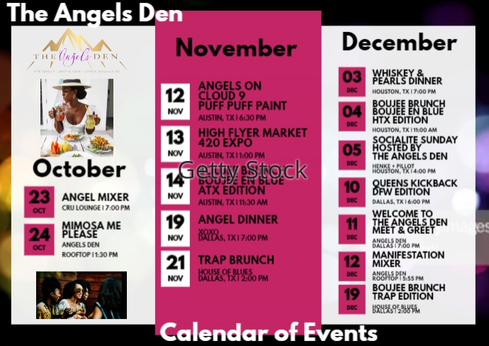 Copy of Party Calendar Events Monthly Upcoming Ad | PosterMyWall