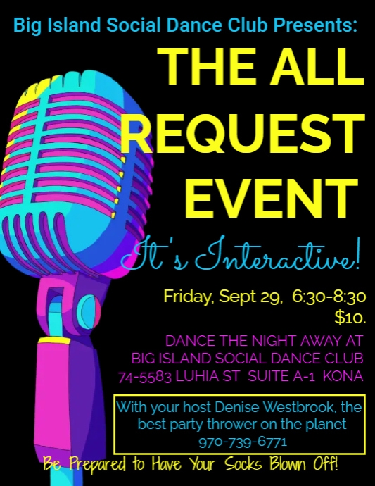 all request event flyer | PosterMyWall