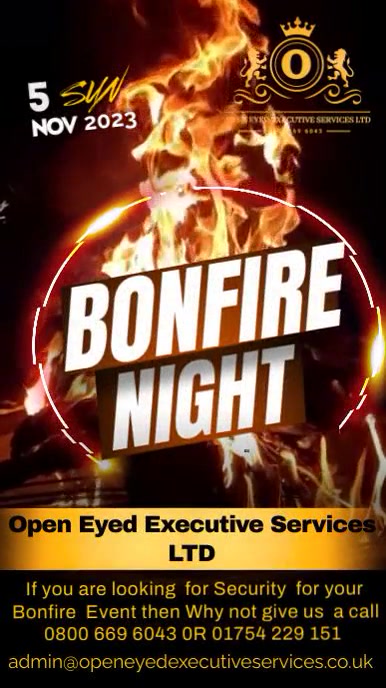 Copy of bonfire night | PosterMyWall