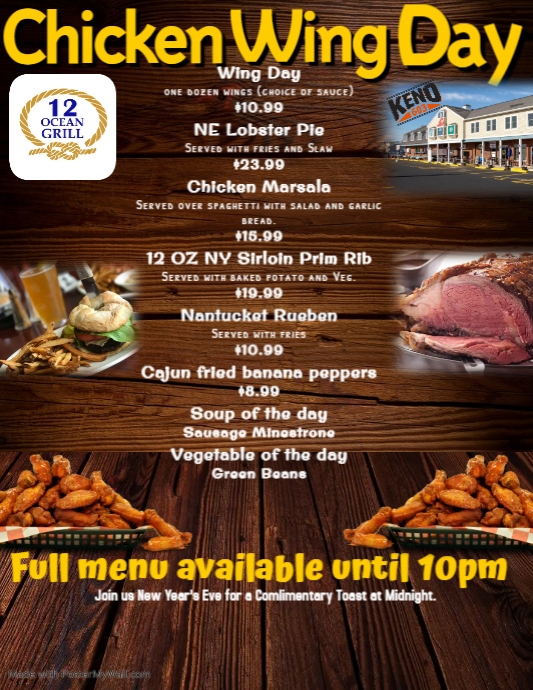 Copy of Chicken Wings Flyer | PosterMyWall