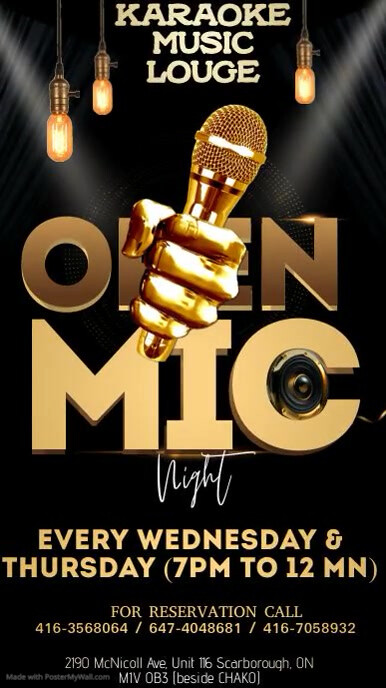 Open Mic Night | PosterMyWall