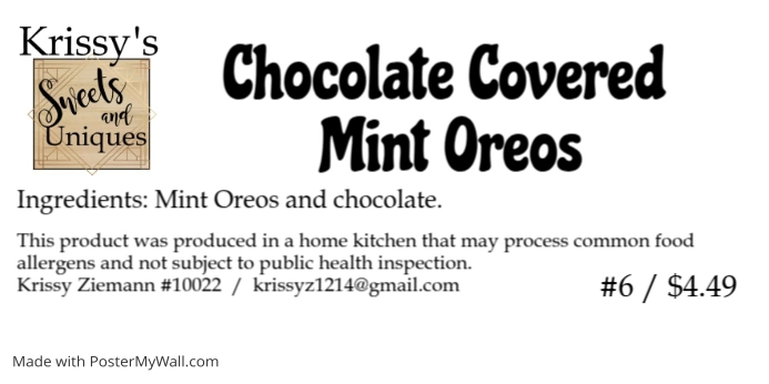 Copy of Choco Cover Mint Oreos | PosterMyWall