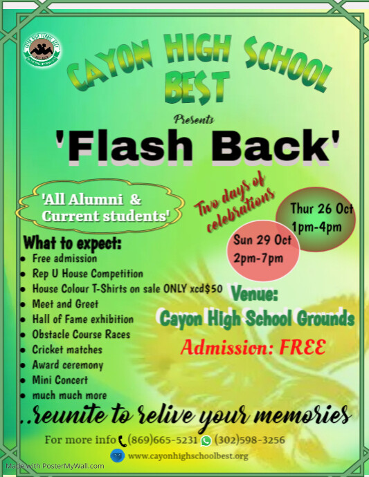 Re-union flyer/template | PosterMyWall