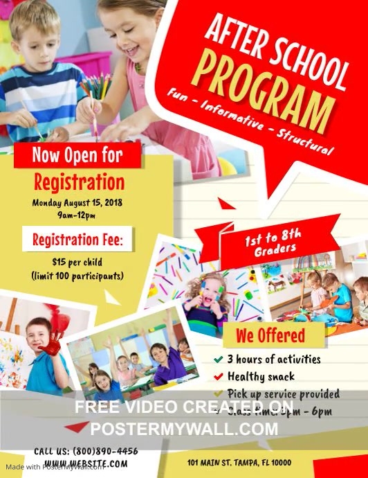 Copy of Copy of After School Program | PosterMyWall