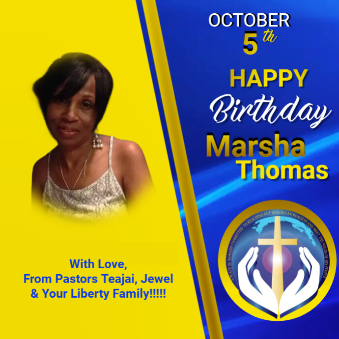 Marsha Thomas - October 5th | PosterMyWall