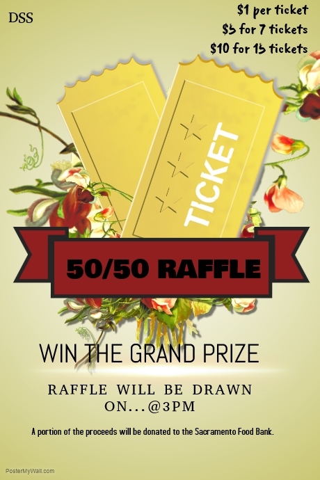 Copy of raffle ticket event poster template | PosterMyWall