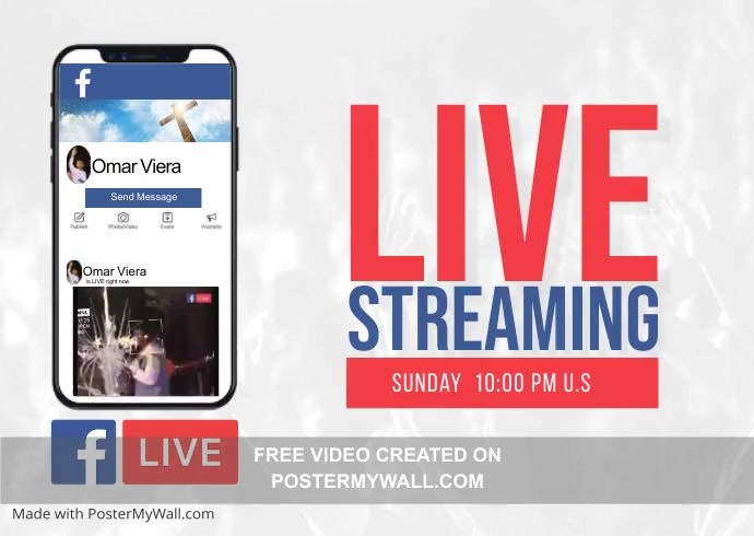 Copy of Copia de Live Streaming | PosterMyWall