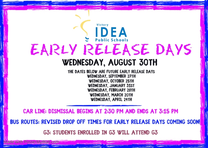 Copy of UPCOMING EARLY RELEASE DAY | PosterMyWall