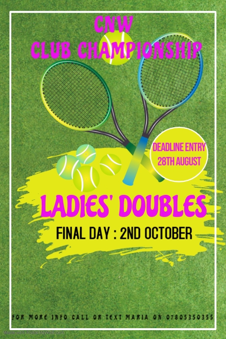 Copy of Tennis Tournament Poster | PosterMyWall