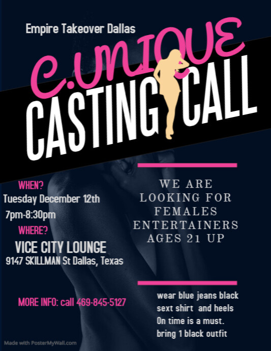 Casting Call Flyer Template | PosterMyWall