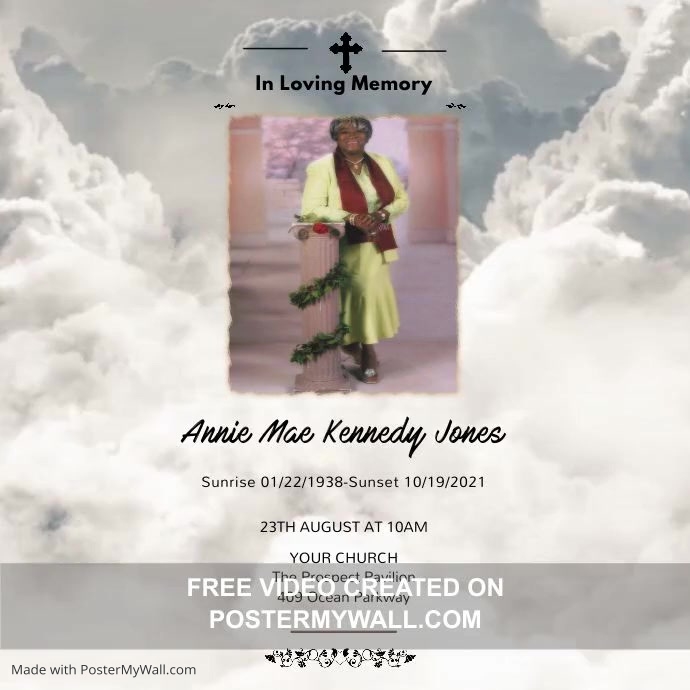 Copy of Funeral Video Design Template | PosterMyWall