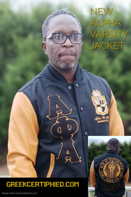 Copy of ALPHA WHITE SATIN JACKET (1) | PosterMyWall