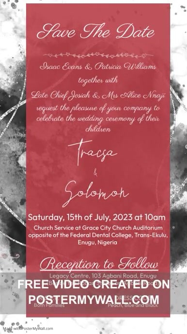 Wedding Invitation Instagram Stories Template | PosterMyWall