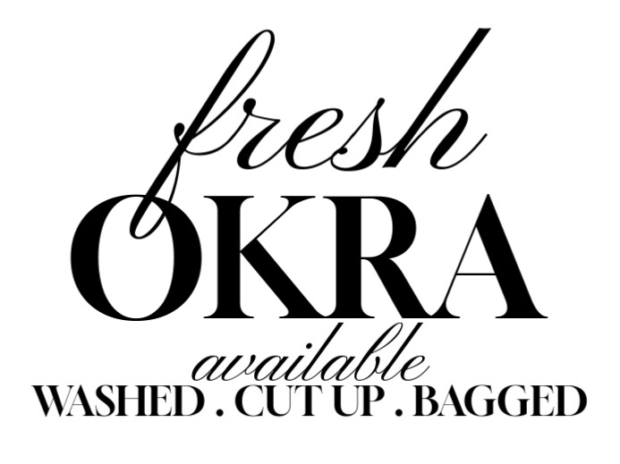 SIGN - OKRA | PosterMyWall