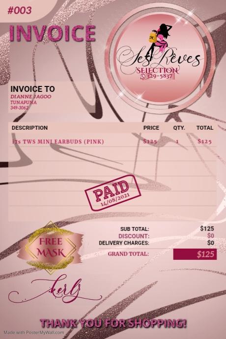 Invoice | PosterMyWall
