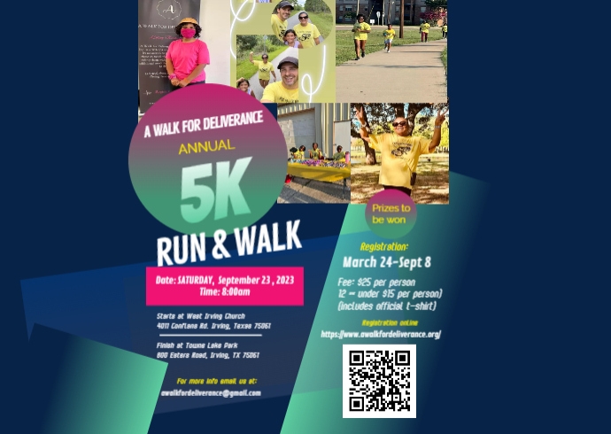 5K Run & Walk Event Flyer | PosterMyWall