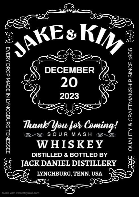 Jack Daniels Whiskey Tshirt template | PosterMyWall