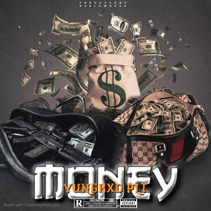 spotiffy deezer money Album Cover trap mixtap | PosterMyWall