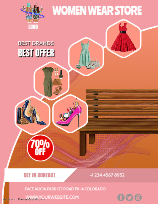 dress and design store flyer template | PosterMyWall