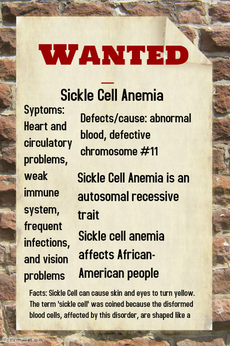 Sickle Cell Poster-- Skyler Taracido | PosterMyWall