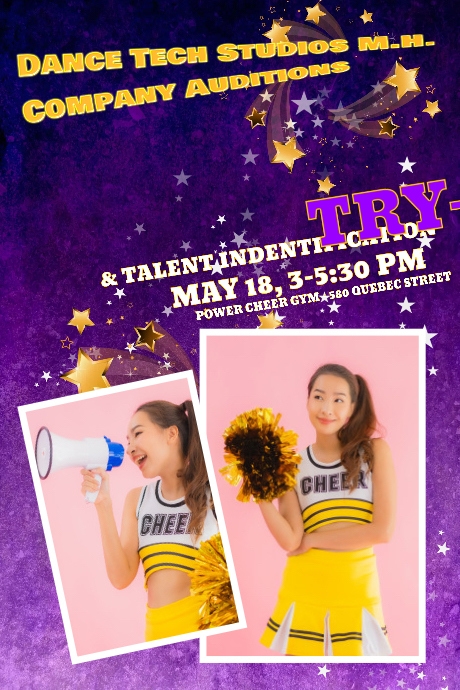 Cheerleading Poster Template | PosterMyWall