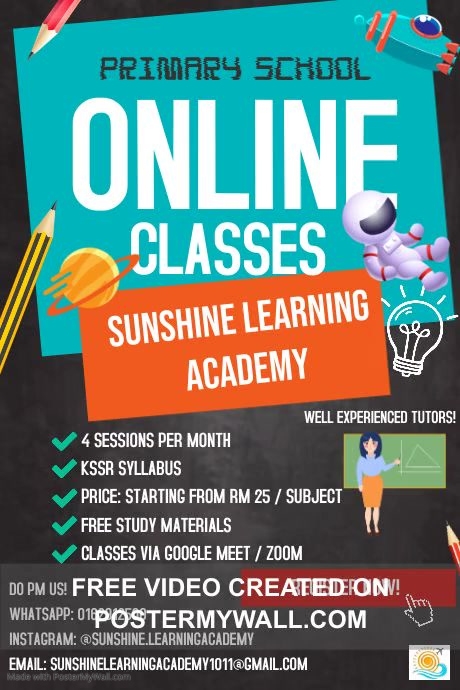 Copy of Online Classes Science Poster | PosterMyWall