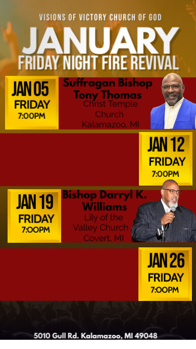 Friday Night Fire Revival Post | PosterMyWall