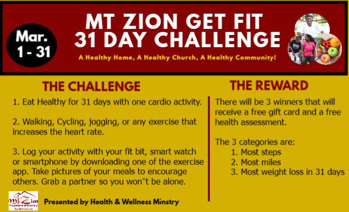 Get Fit Mt Zion Challenge | PosterMyWall