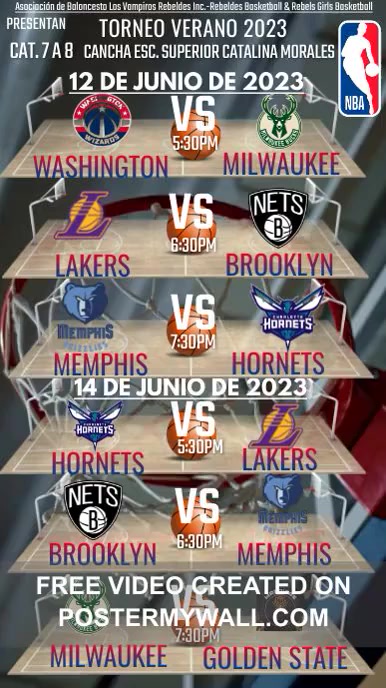 Copy of NBA live match updates, nba Schedule (2) | PosterMyWall