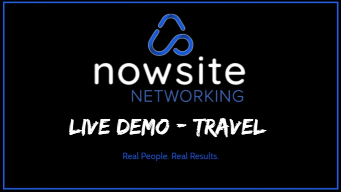 Copy of Nowsite Networking Thumbnail Demo Travel | PosterMyWall