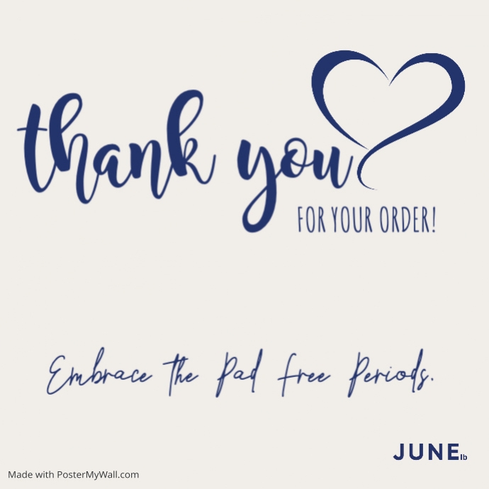 JUNE Thank You | PosterMyWall