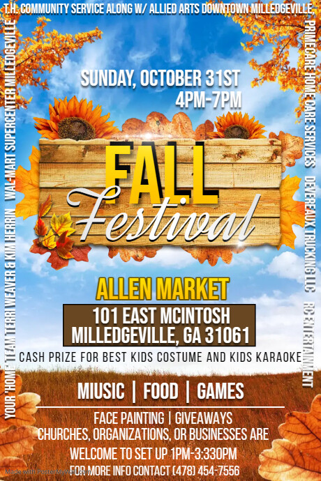 Fall / Autumn Festival Flyer Template | PosterMyWall