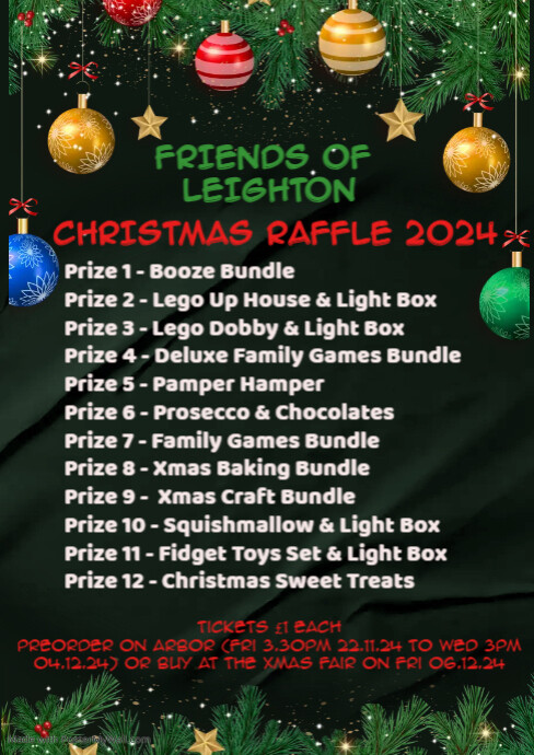 Christmas Prize list | PosterMyWall