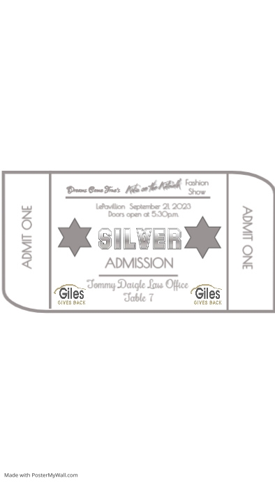 Silver ticket-Tommy Daigle | PosterMyWall