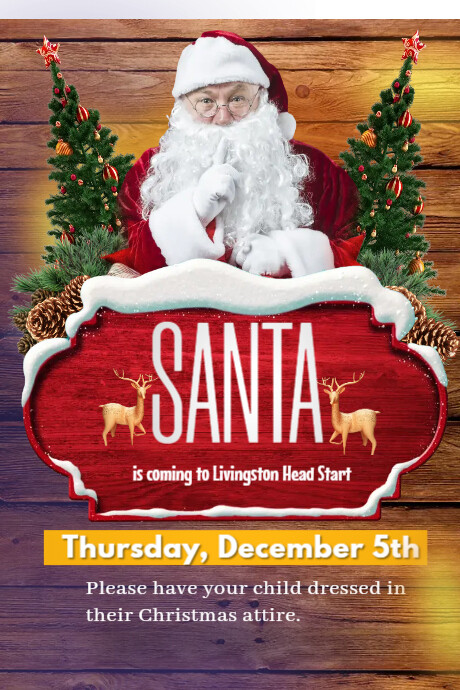 Santa is here | PosterMyWall