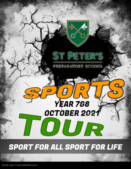 St Peter's Sports Tour | PosterMyWall