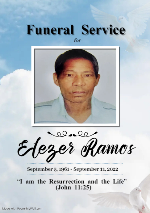 Copy of Funeral Program Template | PosterMyWall