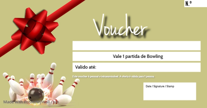 Copy of Voucher Bowling | PosterMyWall