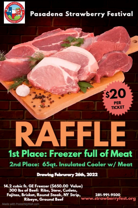 Copy of Meat Raffles Poster | PosterMyWall