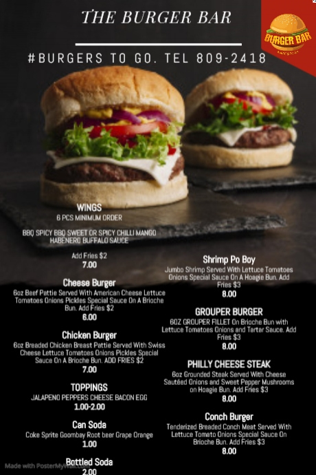 Copy of Copy of Bar Snack Menu Poster Template | PosterMyWall
